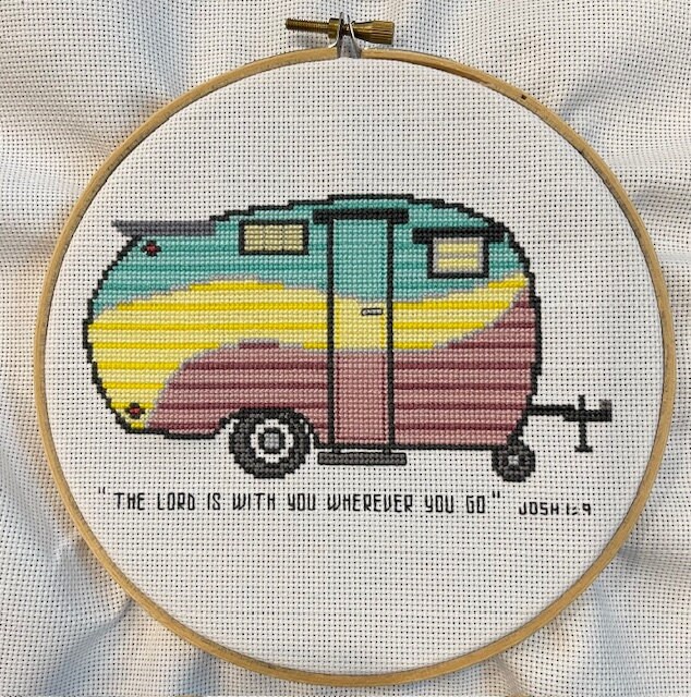 Cross Stitch Pattern, Camper, Retro, Vintage, RV, Instant Download ...