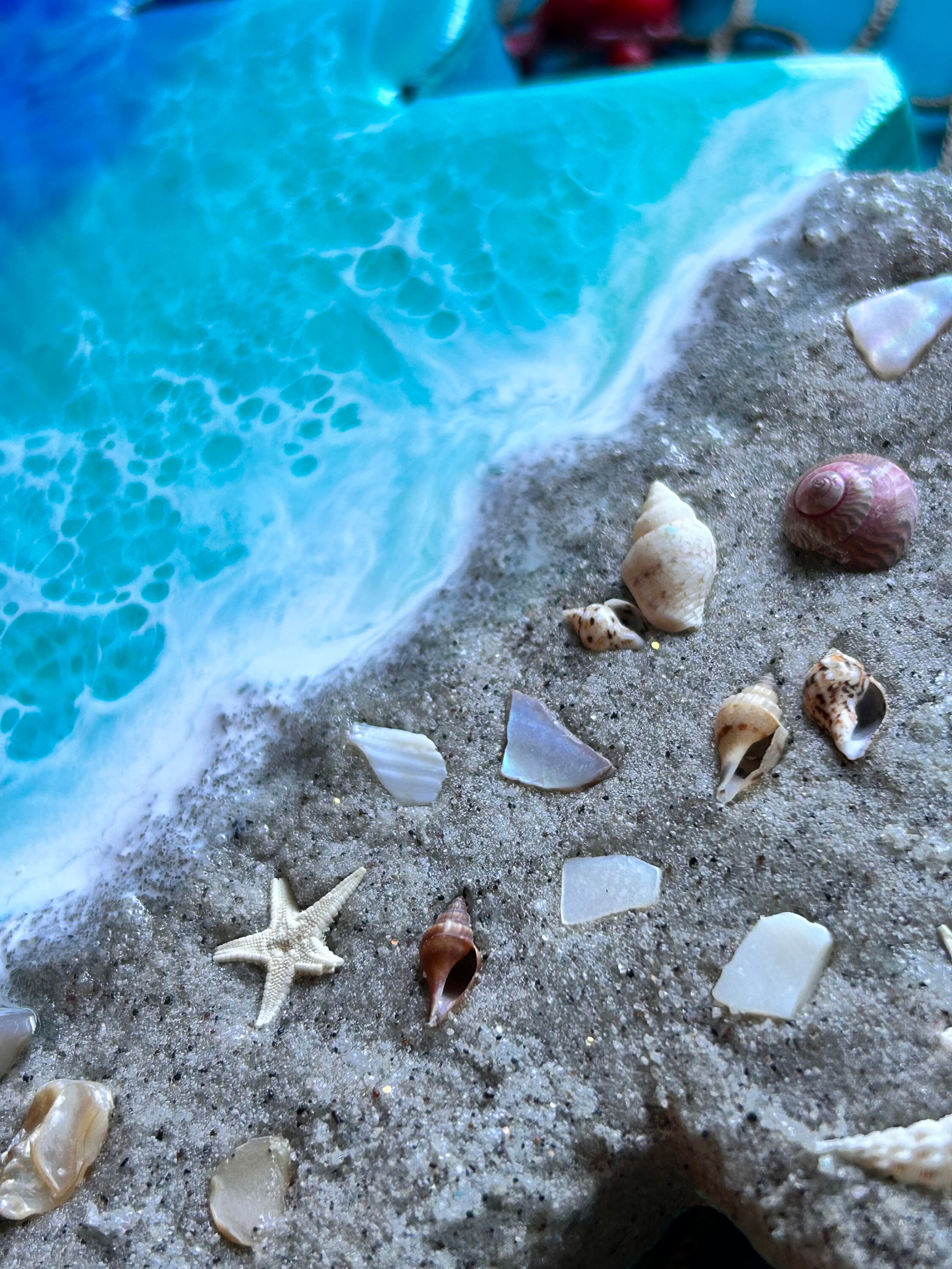 Ocean Christmas, Tree Wall Hanging, Beach Christmas, Nautical Christmas ...