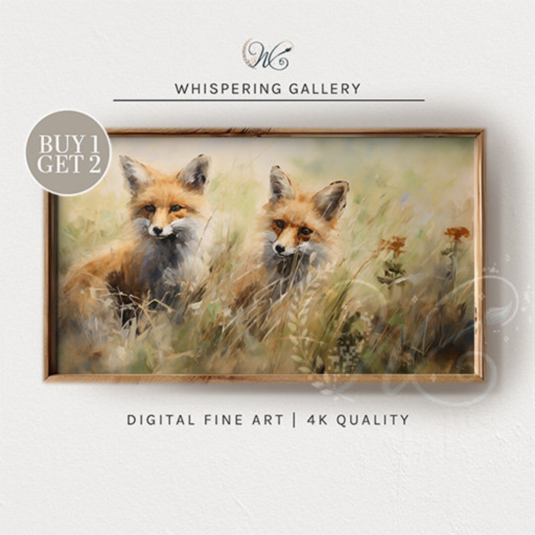 Naturalistic Wildlife in Autumn Harvest Neutral Tones Digital Download Home Decor by Whispering ...