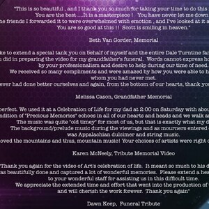 Funeral Memorial Video - Photo Slide Show - Etsy