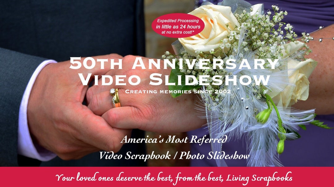 50th Anniversary Slide Show Video - Etsy