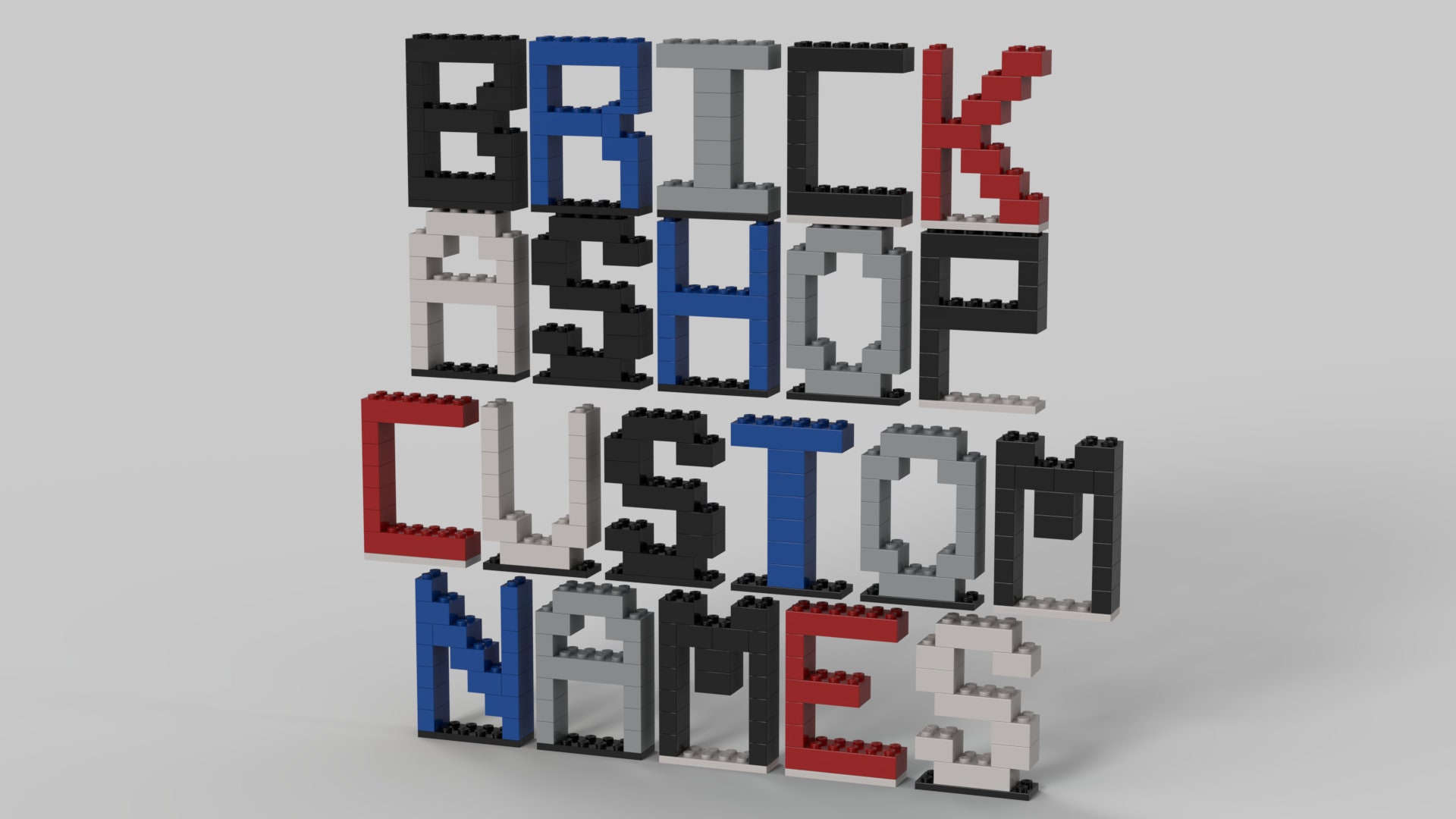 Brick-a-name, Custom Brick Characters - Etsy