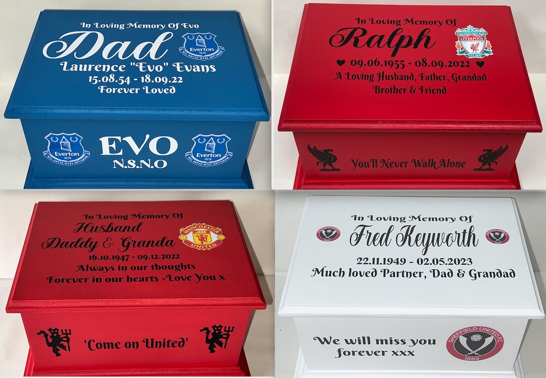 Large Ashes Casket/urn/box - Cremation Memorial Keepsake Customised ...