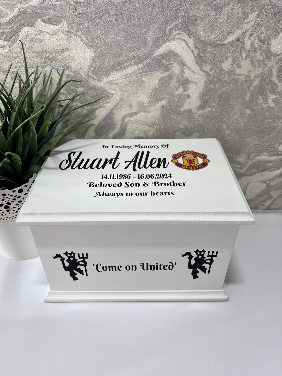 Ashes Casket/urn/box - Cremation Memorial Keepsake Customised Unique ...