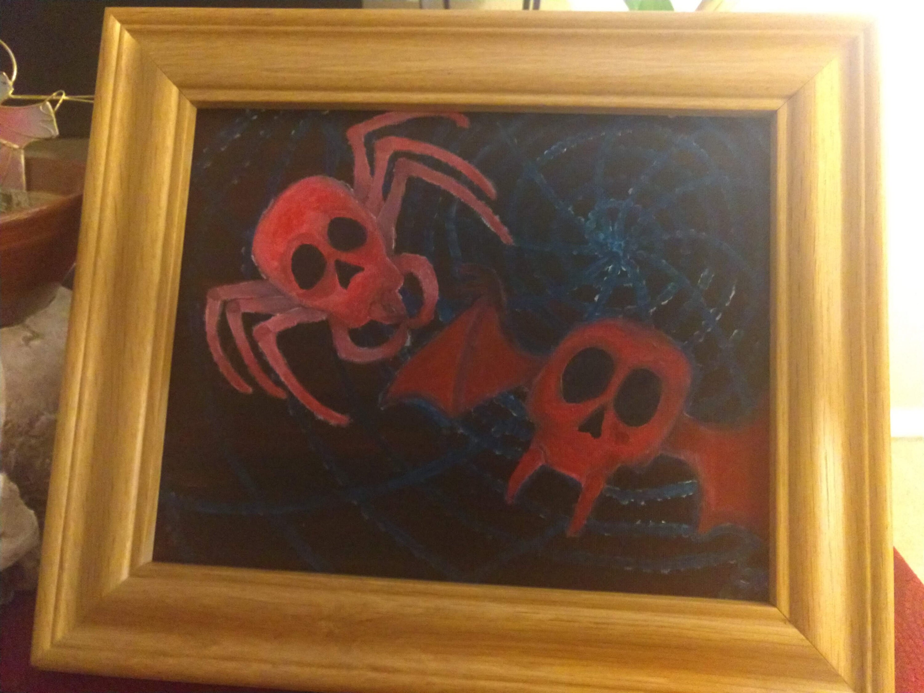 Original Acrylic Painting Horrific Fate medium - Etsy
