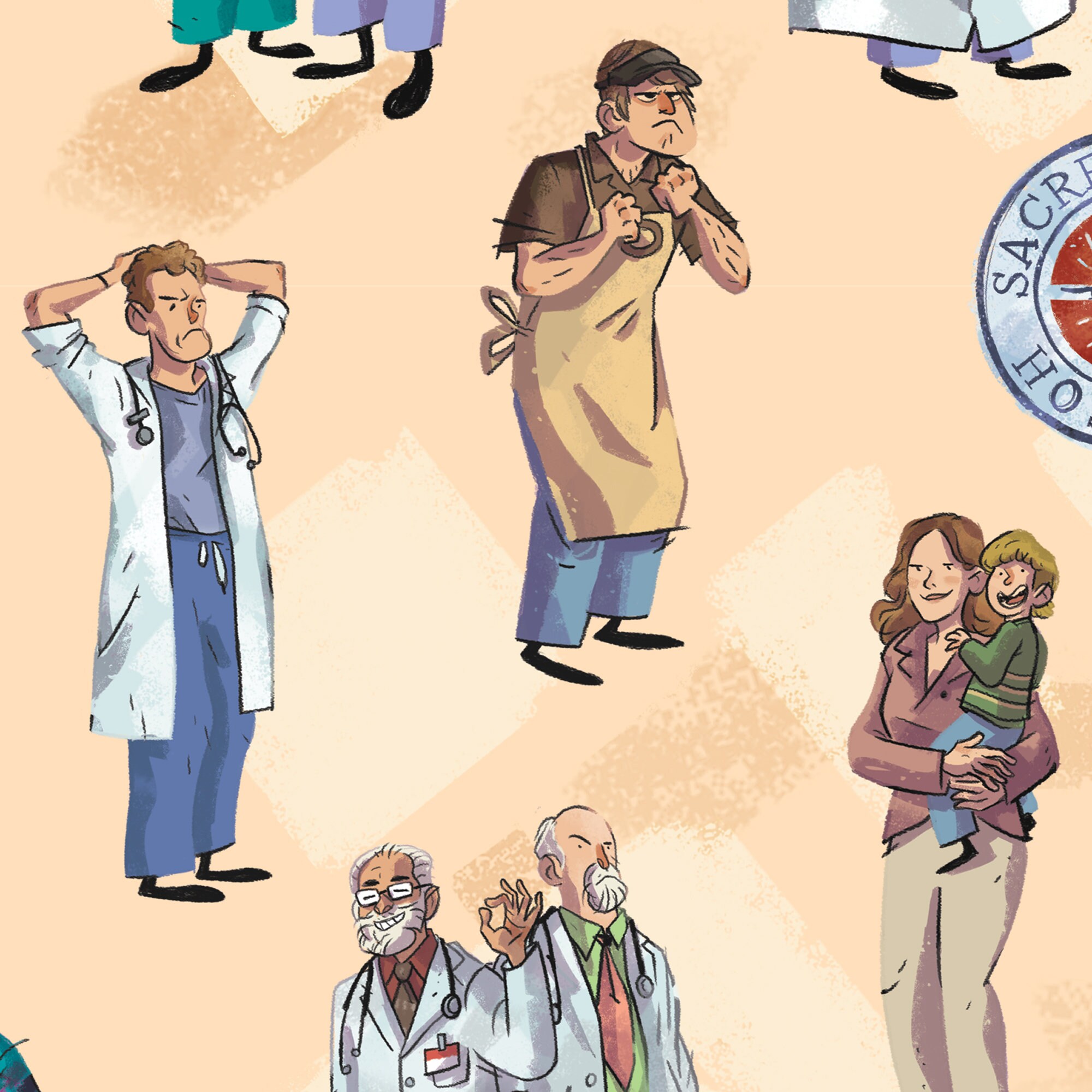 Scrubs - SACRED HEART HOSPITAL - A3 Print - Etsy