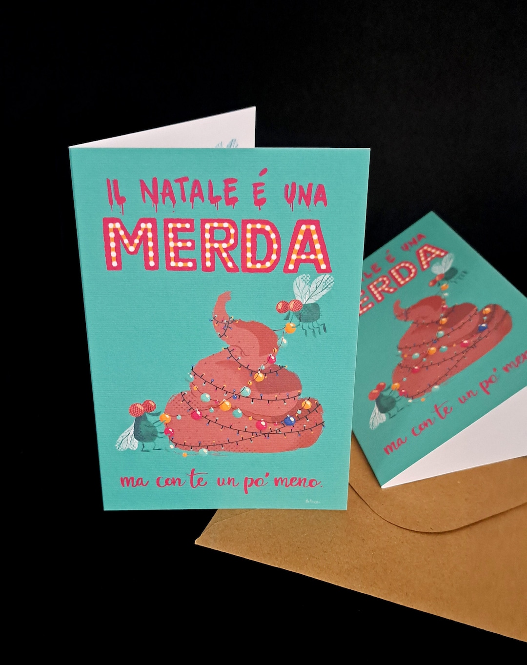 BIGLIETTINI di NATALE di MERDA - Etsy Italia