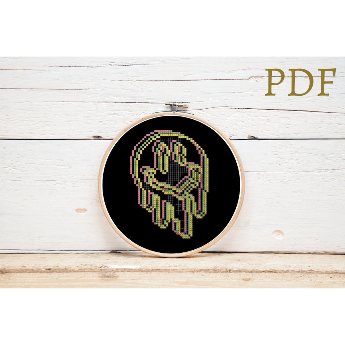 Melting Smiley Face Cross-stitch PDF Pattern - Etsy