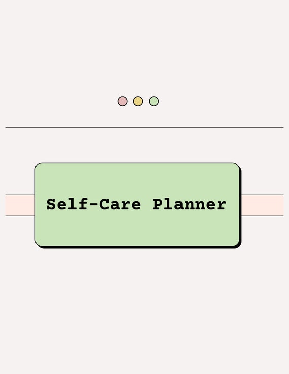 Self Care Planner Daily Routine Digital Planner Printable - Etsy