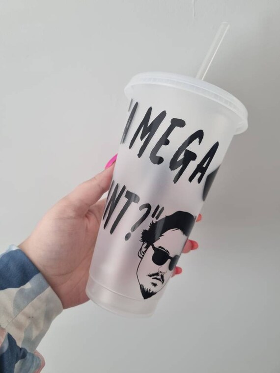 Johnny Depp Cold Cup & Straw. Mega Pint Were You There - Etsy