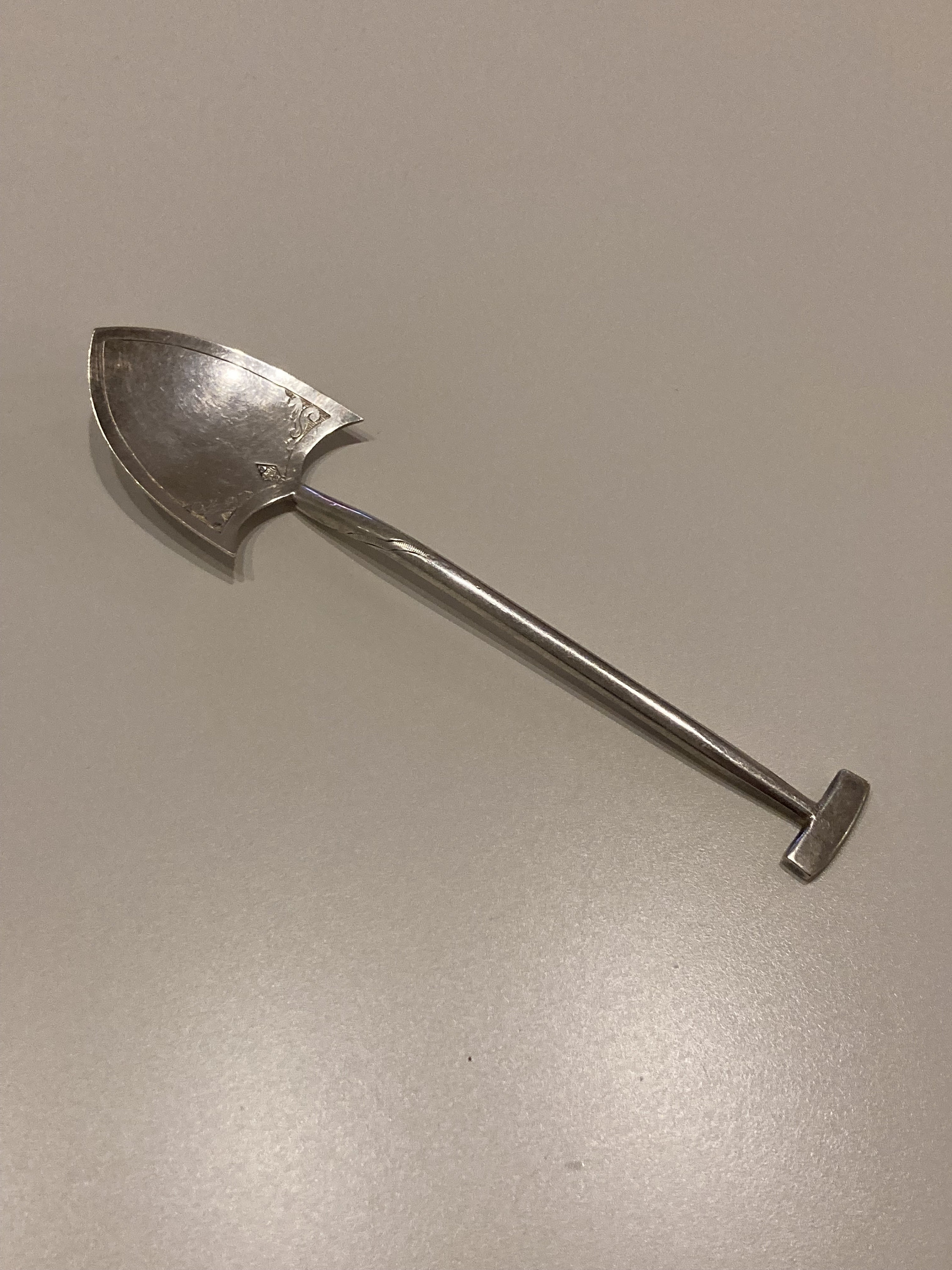Antique Victorian Silver Plated Shovel Shaped Spoon and Fork - Etsy