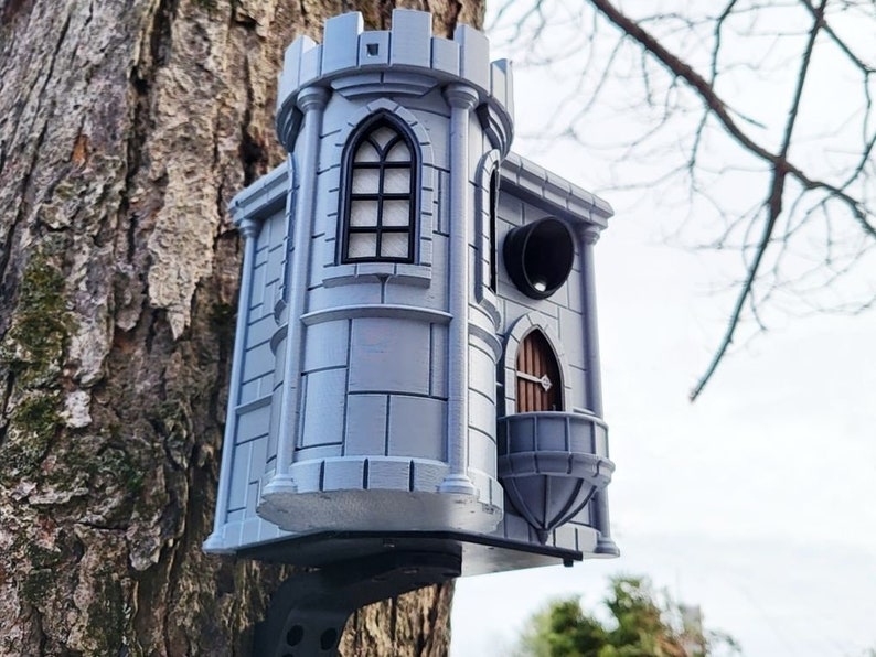 The Castle Birdhouse - Fairy-tale Fortress for Feathered Friends - Etsy
