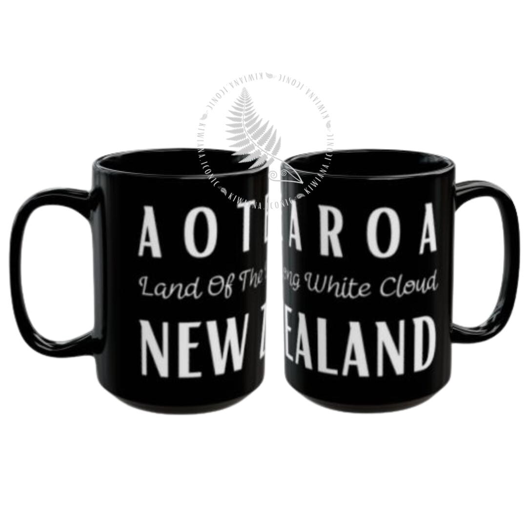 New Zealand Maori Flag Design Mug, Nostalgic Maori Heritage Coffee Mug ...