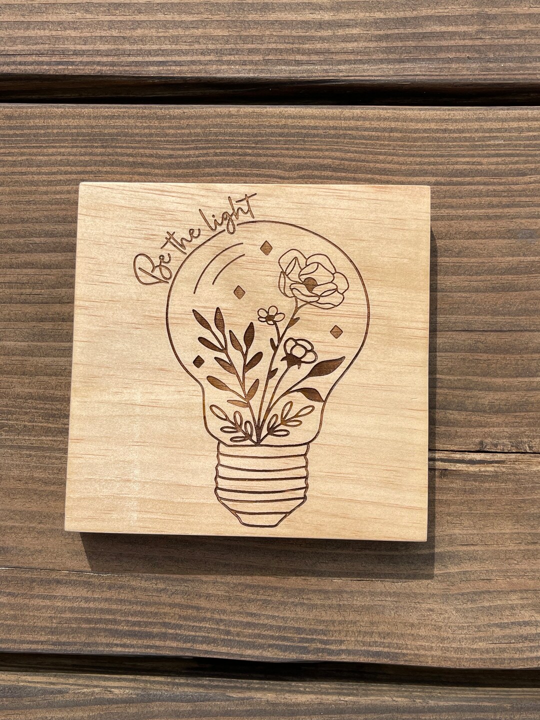 Be the Light Laser Cut Wood Sign - Etsy