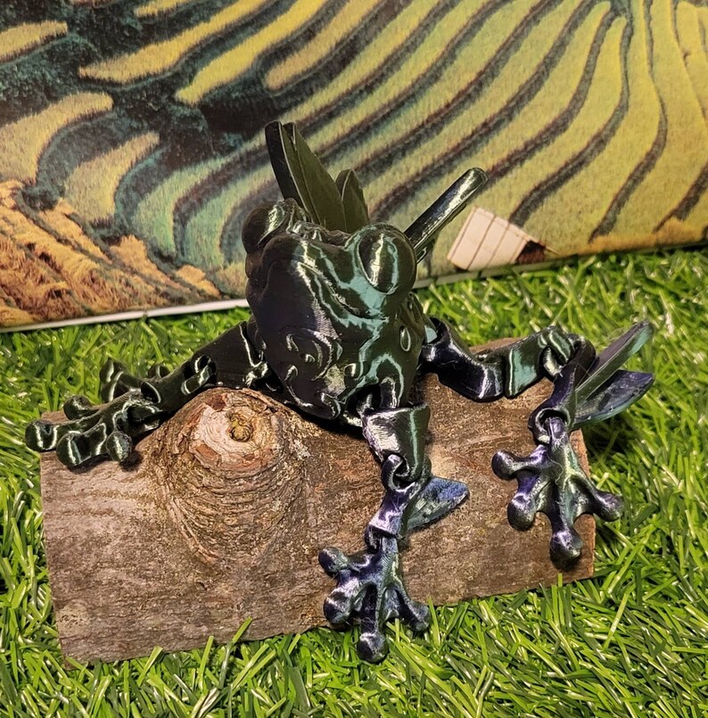 Flutter Frog, Articulated 3d Printed - Designed by Cinderwing3d - Etsy