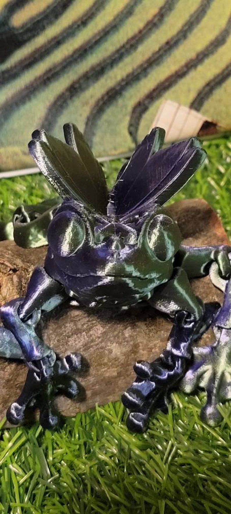 Flutter Frog, Articulated 3d Printed - Designed by Cinderwing3d - Etsy