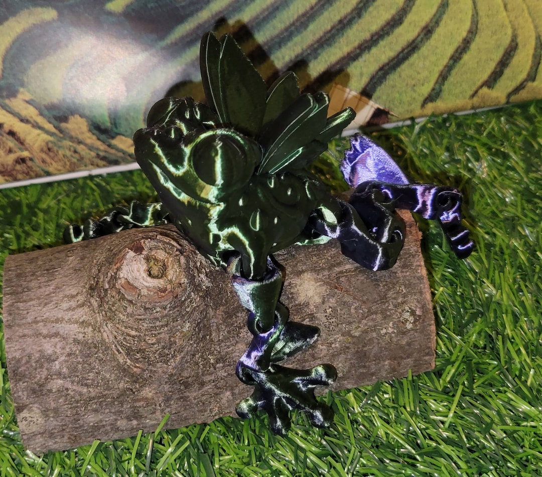 Flutter Frog, Articulated 3d Printed - Designed by Cinderwing3d - Etsy