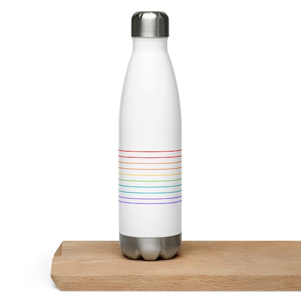 Rainbow Water Bottle - Etsy