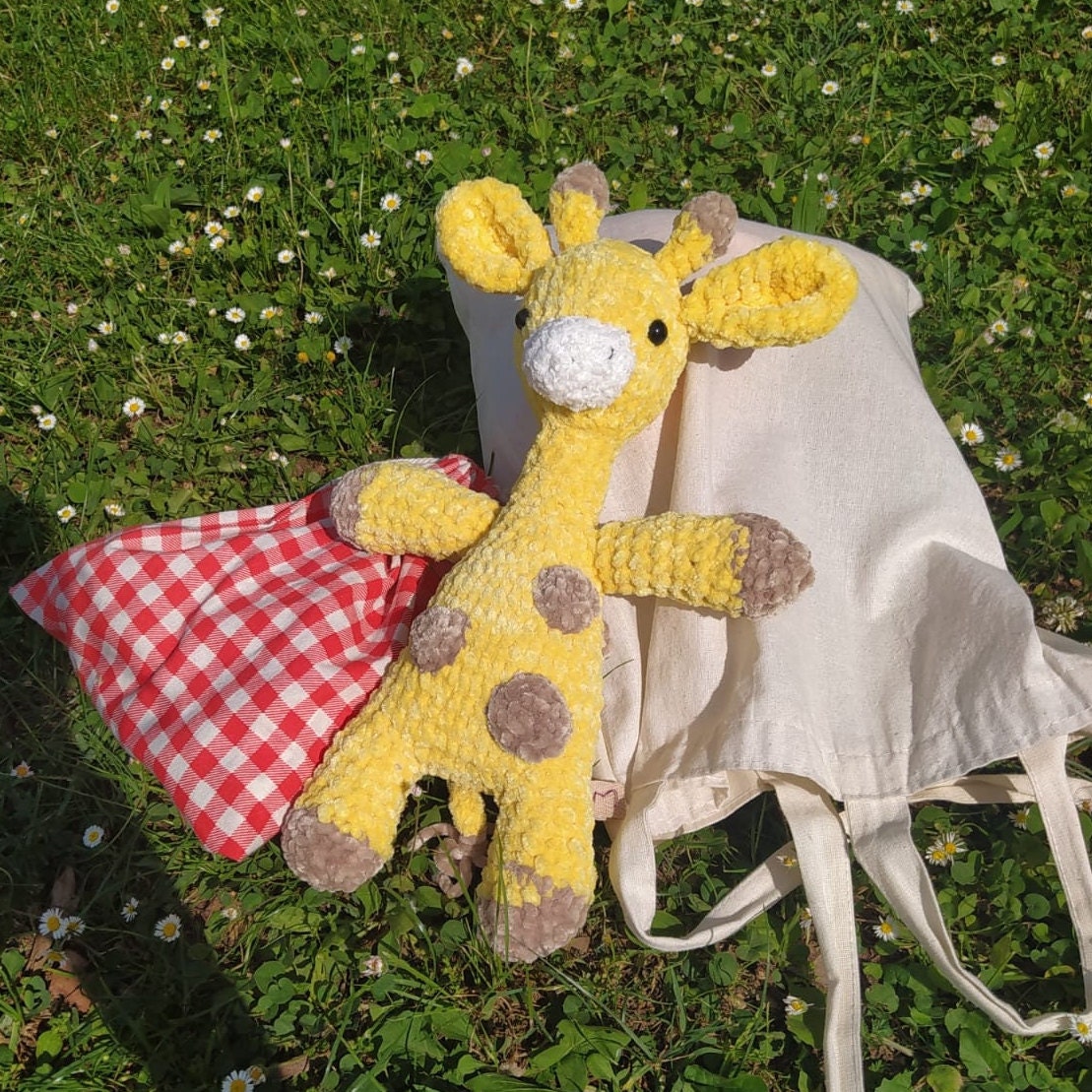 BERTA Amigurumi Giraffe Puppet, Giraffe Plush Personalized Gift ...