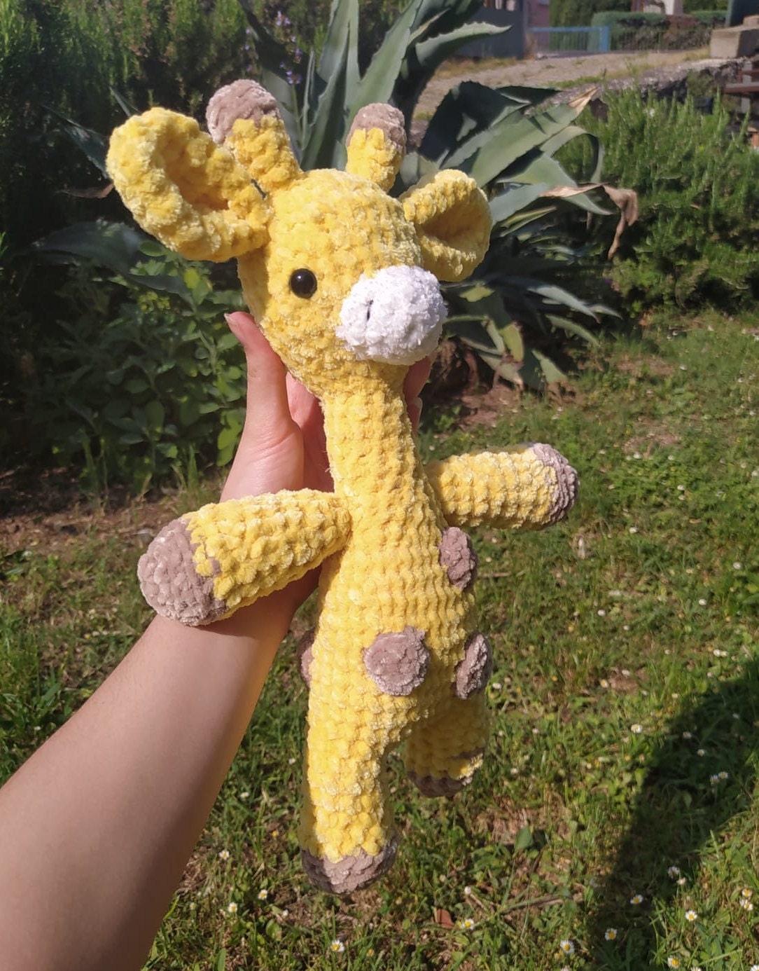 BERTA Amigurumi Giraffe Puppet, Giraffe Plush Personalized Gift ...