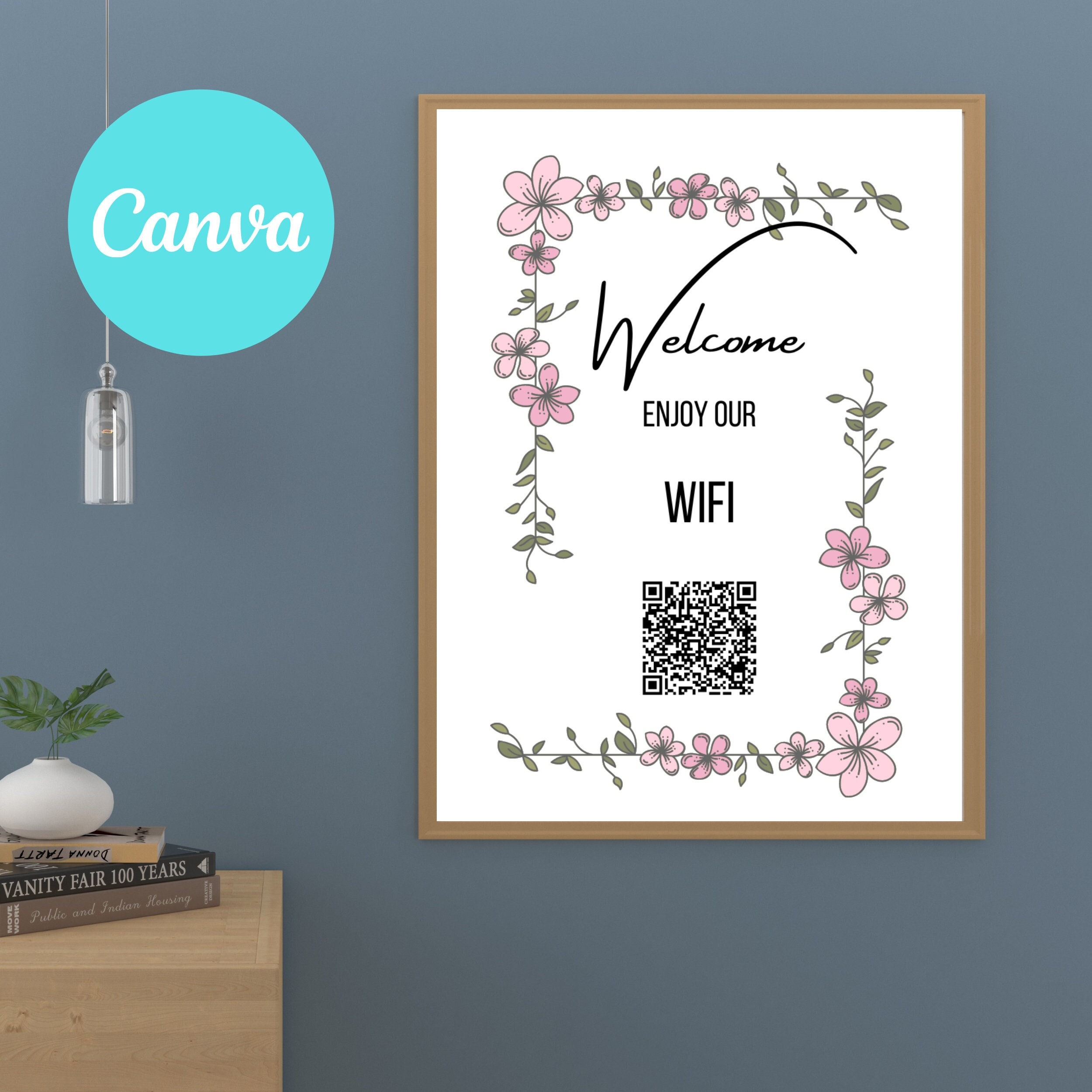 Wifi QR Code Wifi QR Code Sign Template Enjoy Our Wifi Qr Code Sign ...