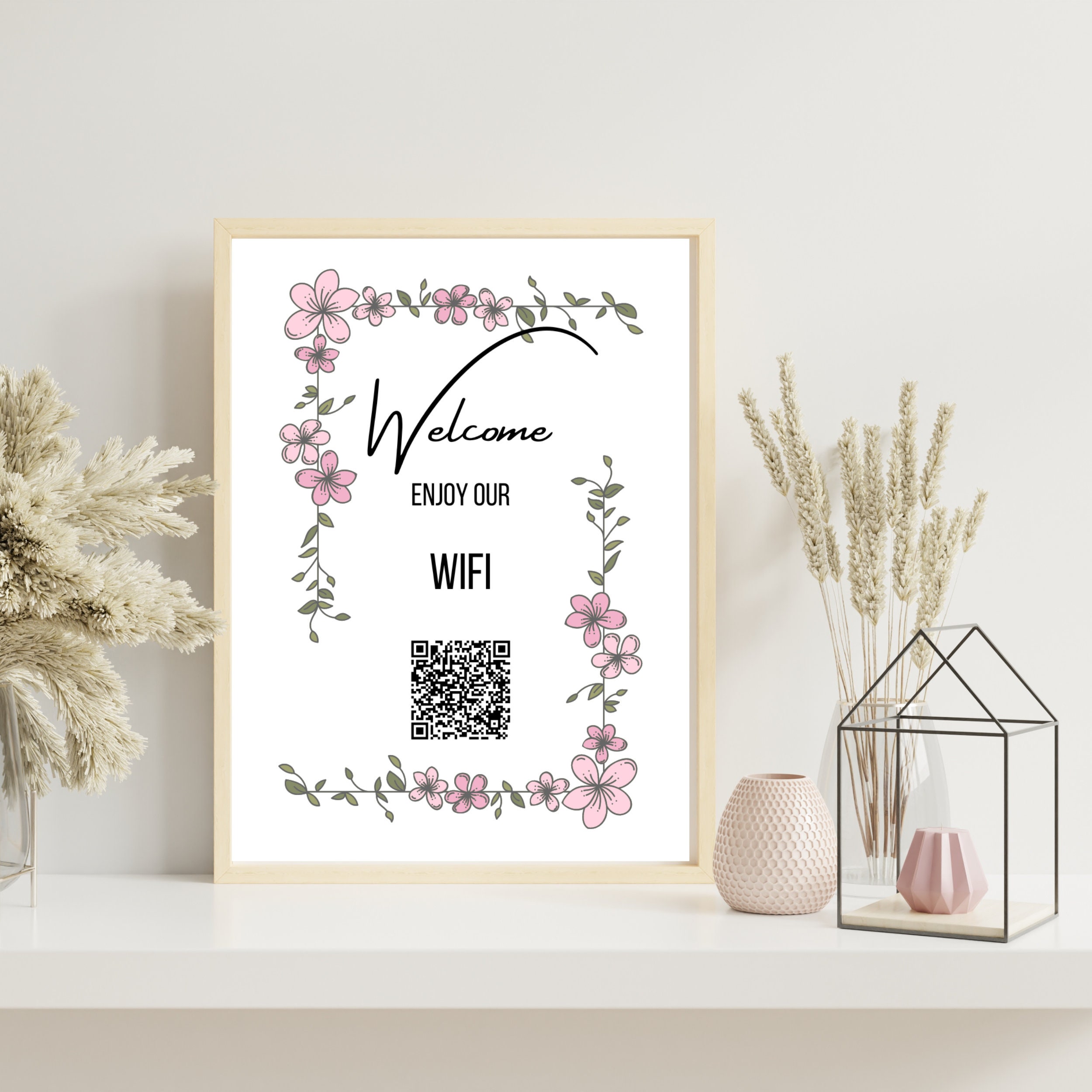 Wifi QR Code Wifi QR Code Sign Template Enjoy Our Wifi Qr Code Sign ...