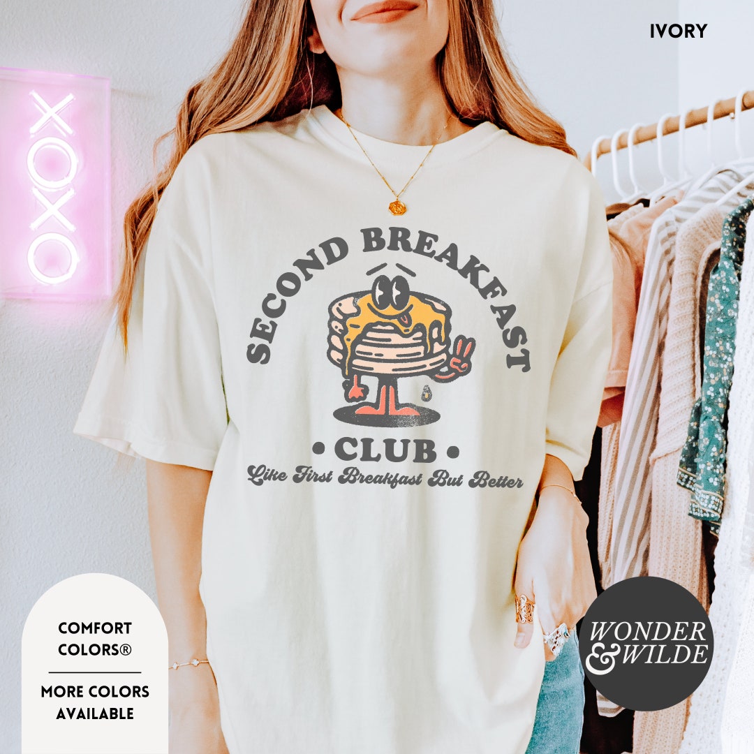 Second Breakfast Club Comfort Colors Shirt, Breakfast Shirt, Second ...