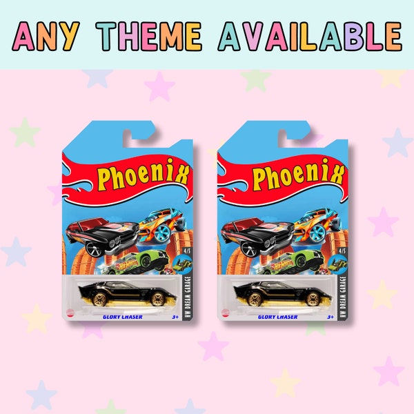Personalized Hot Wheels Boxes - Etsy