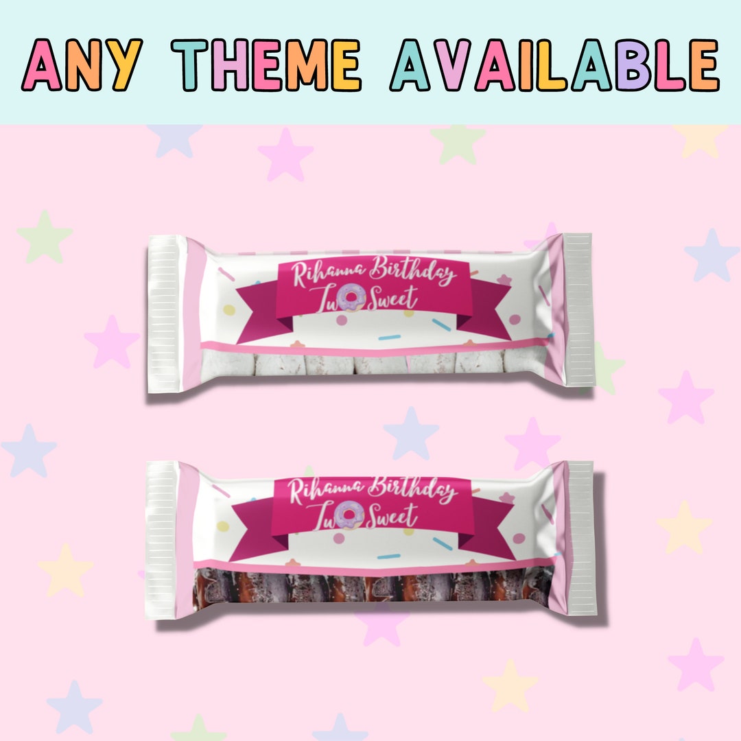 Custom Mini Donuts Custom Party Treat Bag Customized Donuts ...