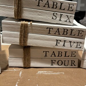 Book Themed Table Numbers - Etsy