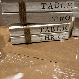 Book Themed Table Numbers - Etsy