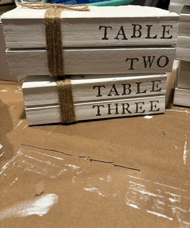 Book Themed Table Numbers - Etsy
