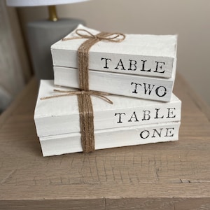 Book Themed Table Numbers - Etsy