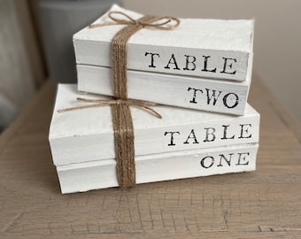 Book Themed Table Numbers 21-35, Literary Wedding, Literature Inspired ...