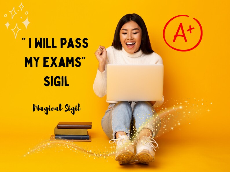 I Will Pass My Exams Sigil, Successful Student Sigil, Manifest Your ...