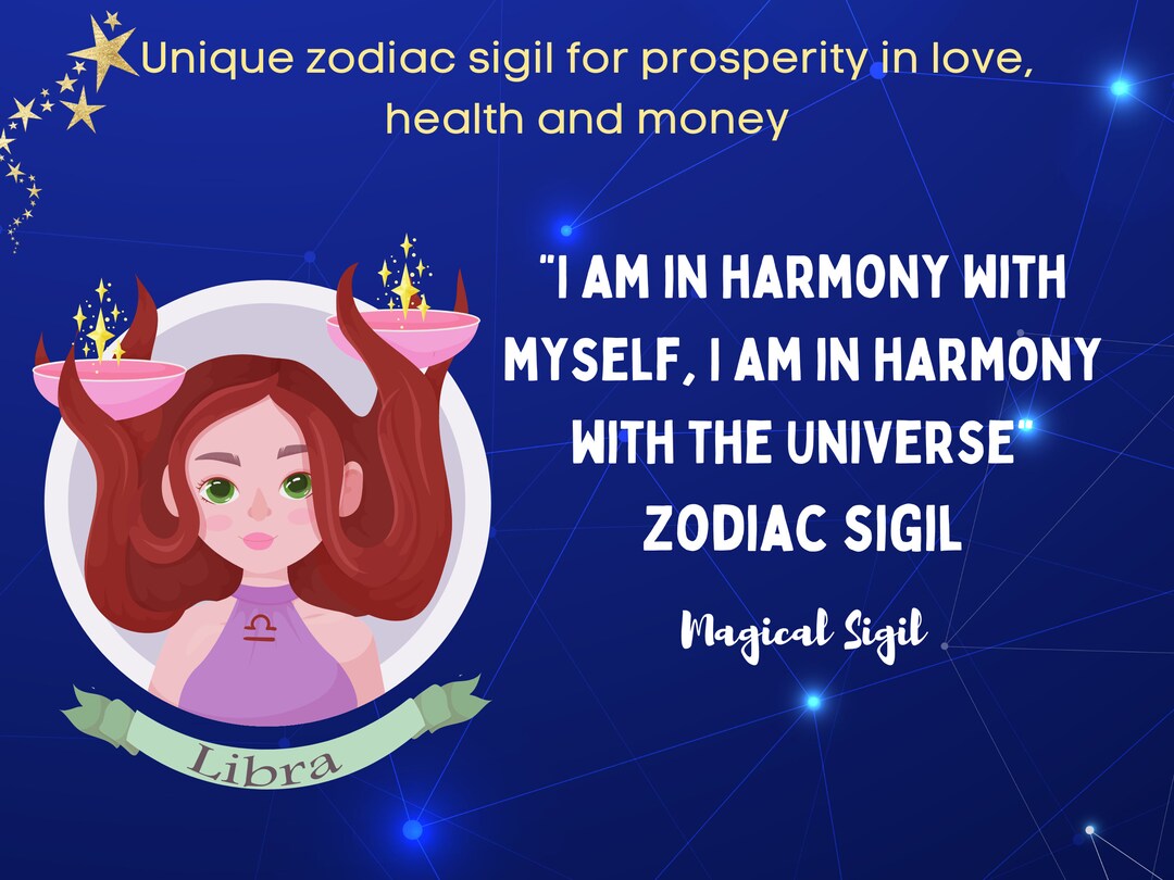 Libra Zodiac Sigil, Magic Sigil, Zodiac Sign, Astrological Words, Fast ...