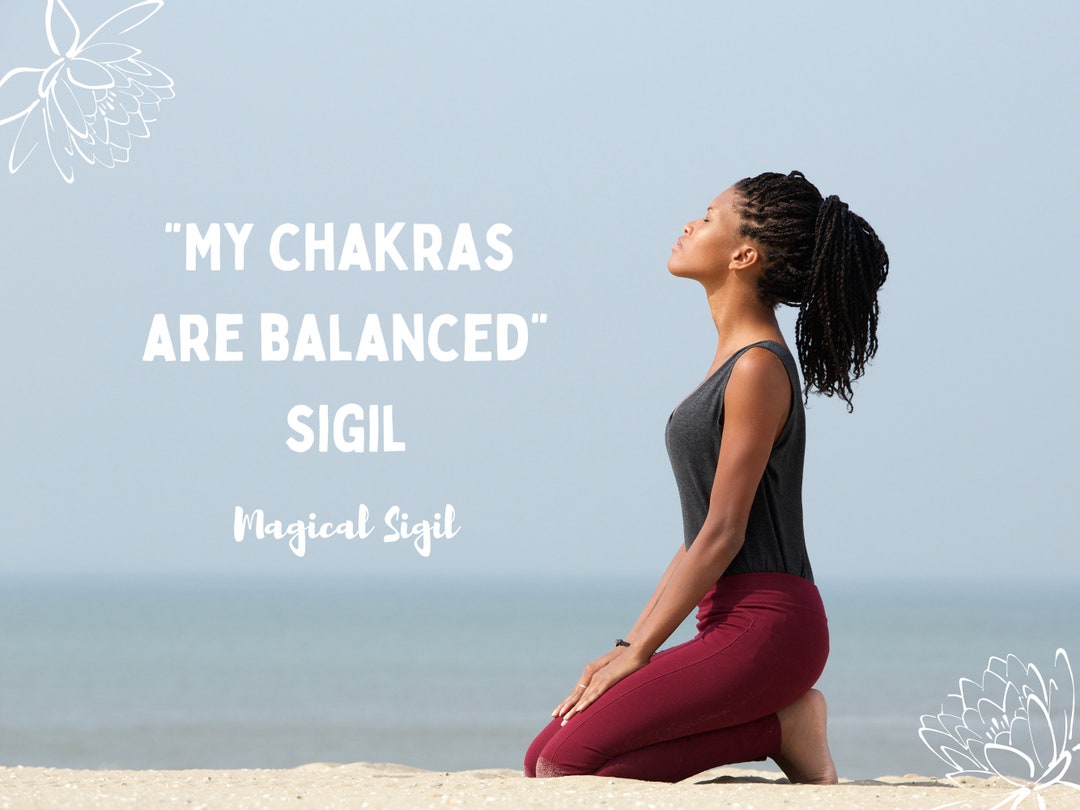My Chakras Are Balanced Sigil, Chakra Alignment Sigil, Chakra Cleanse ...