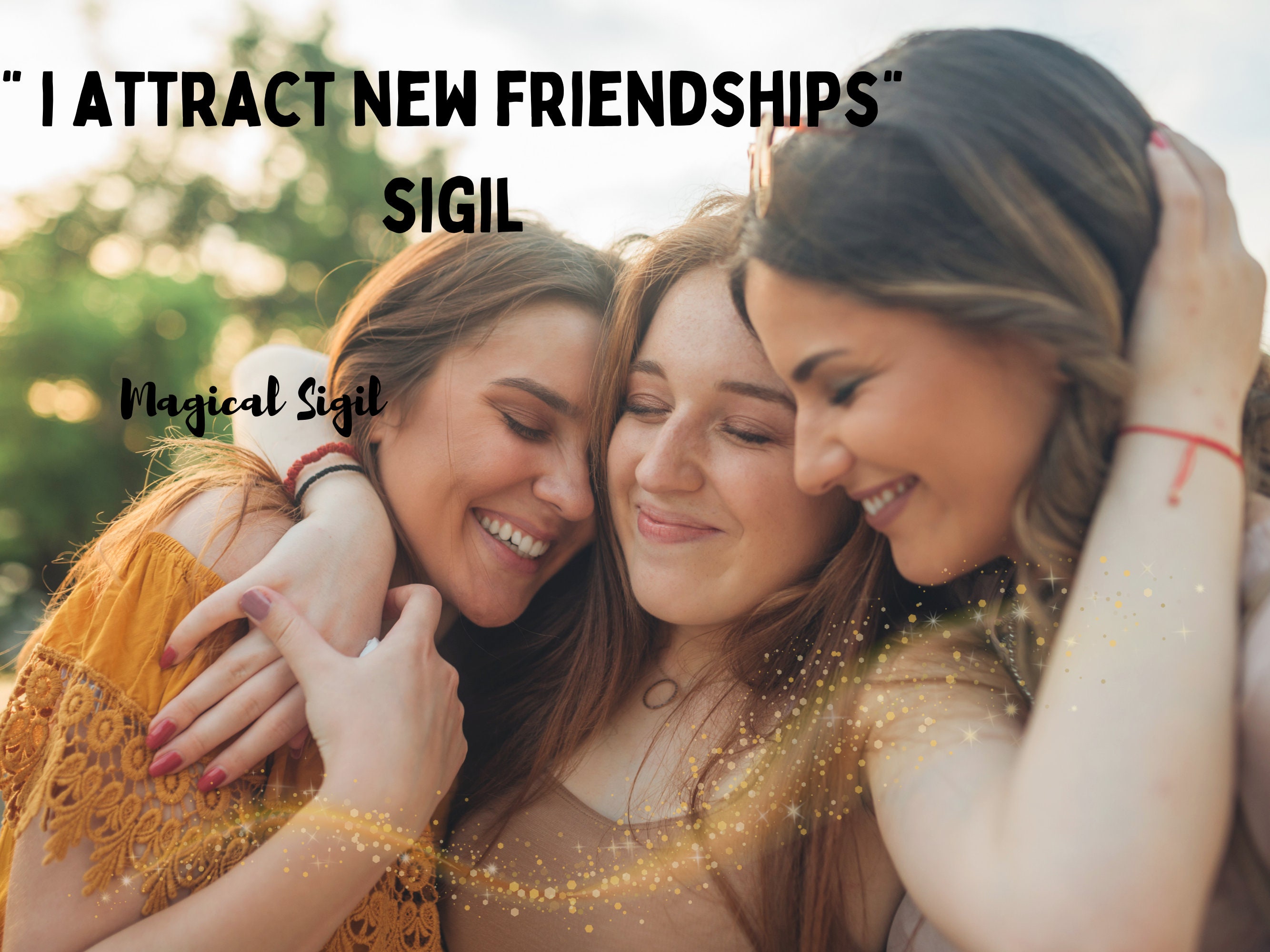 Attract New Friendships Sigil, Best Friend Sigil, BFF Manifestation ...