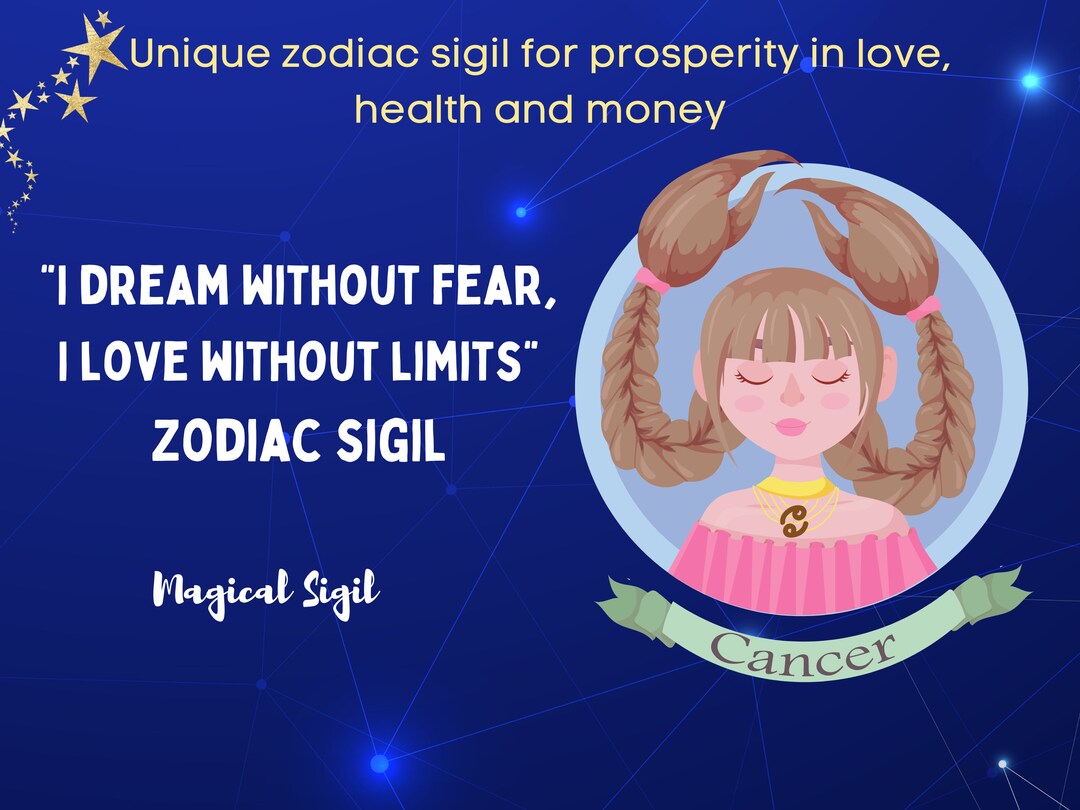 Cancer Zodiac Sigil, Magic Sigil, Zodiac Sign, Astrological Words, Fast ...
