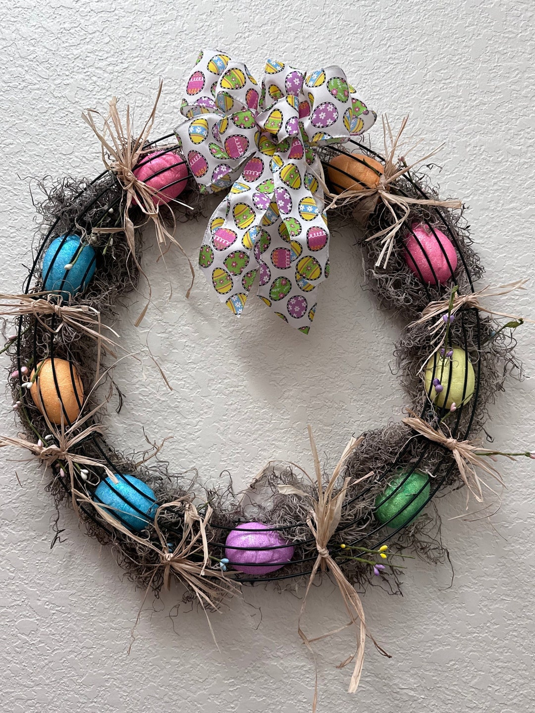 Country Easter Wreath - Etsy