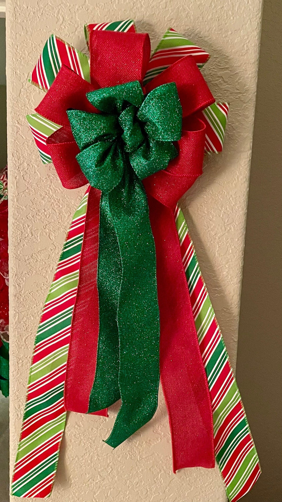 Christmas Bow - Etsy