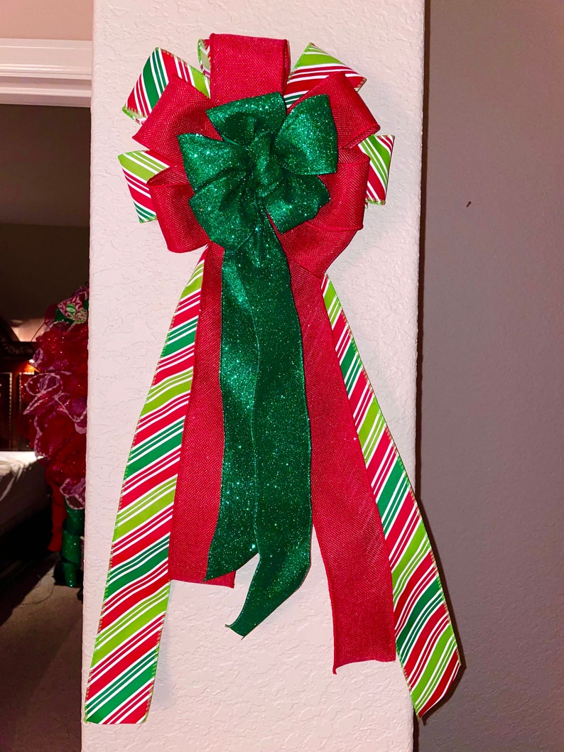 Christmas Bow - Etsy