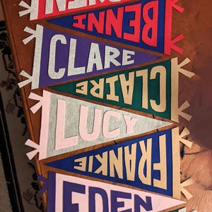 Custom Felt Name Pennant - Etsy