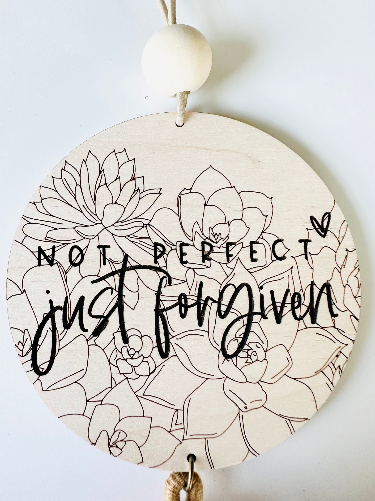 Laser Engraved Car Charm: Wildflowers, Inspirational Rearview Mirror ...