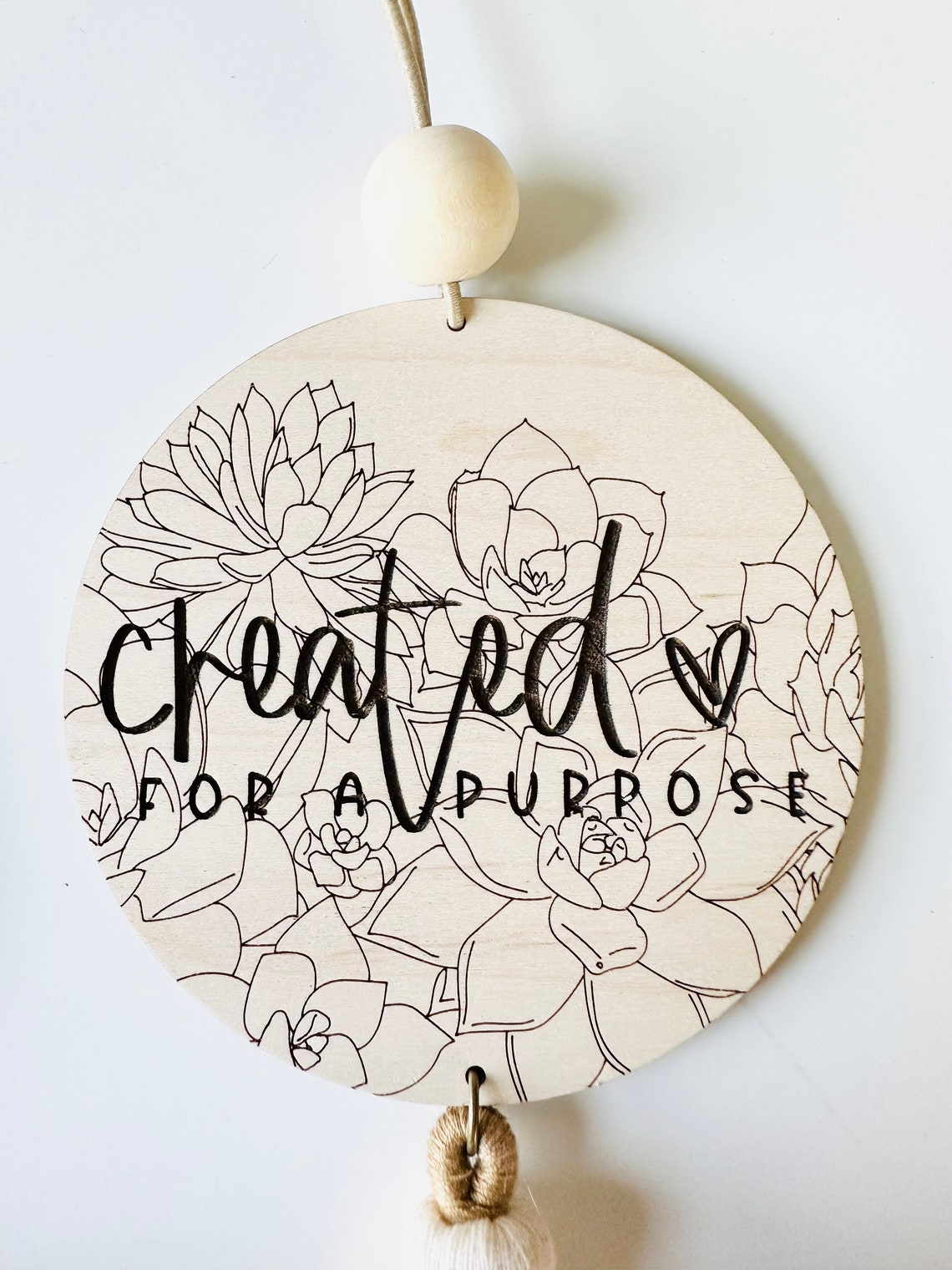 Laser Engraved Car Charm: Wildflower Rearview Mirror Accessory - Etsy