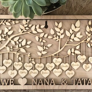 Family Tree Sign Mothers Day Fathers Day Gift for Mom - Etsy