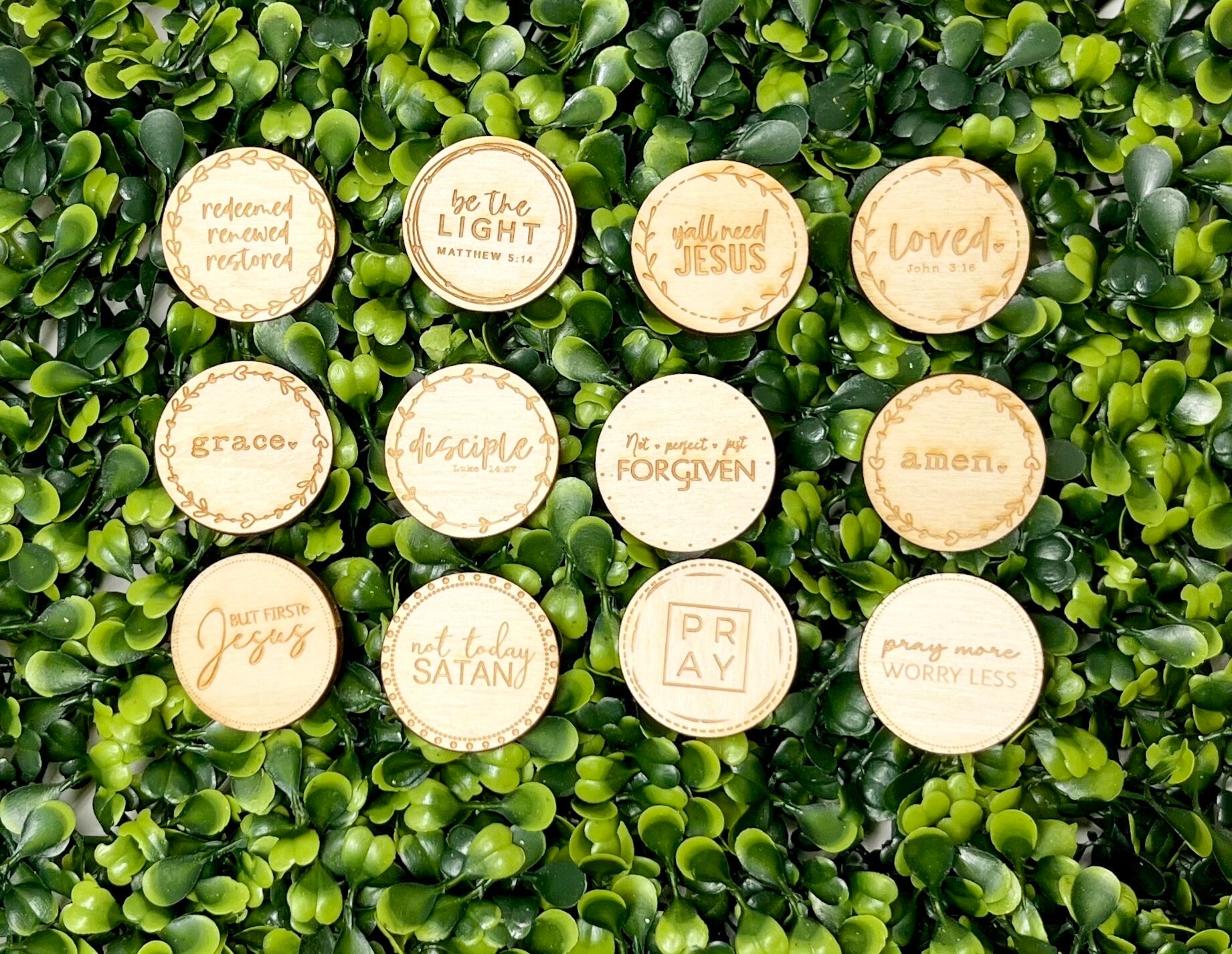 Faith Affirmation Tokens Woman of Faith Pocket Tokens - Etsy