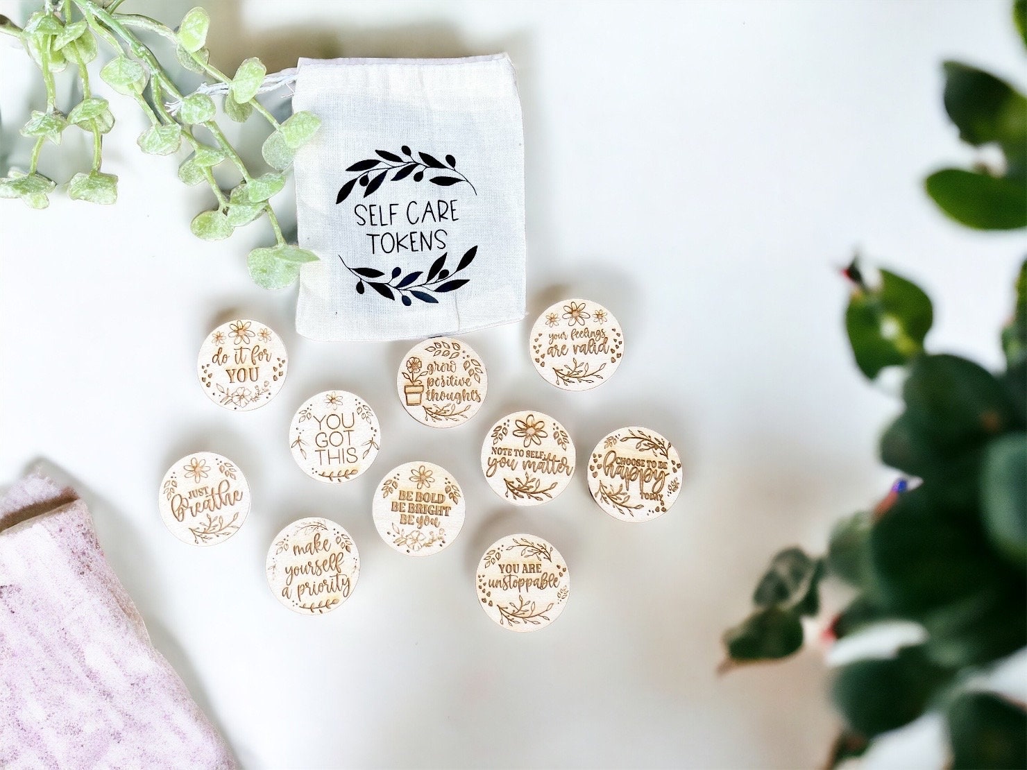 Self Care Tokens, Recovery Tokens, Pocket Tokens, Inspirational Tokens ...