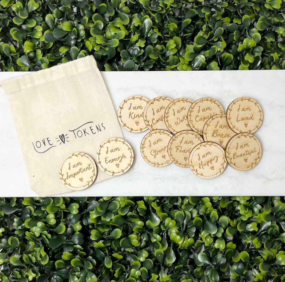 Positive Affirmation Tokens Affirmation Tokens Love Tokens - Etsy