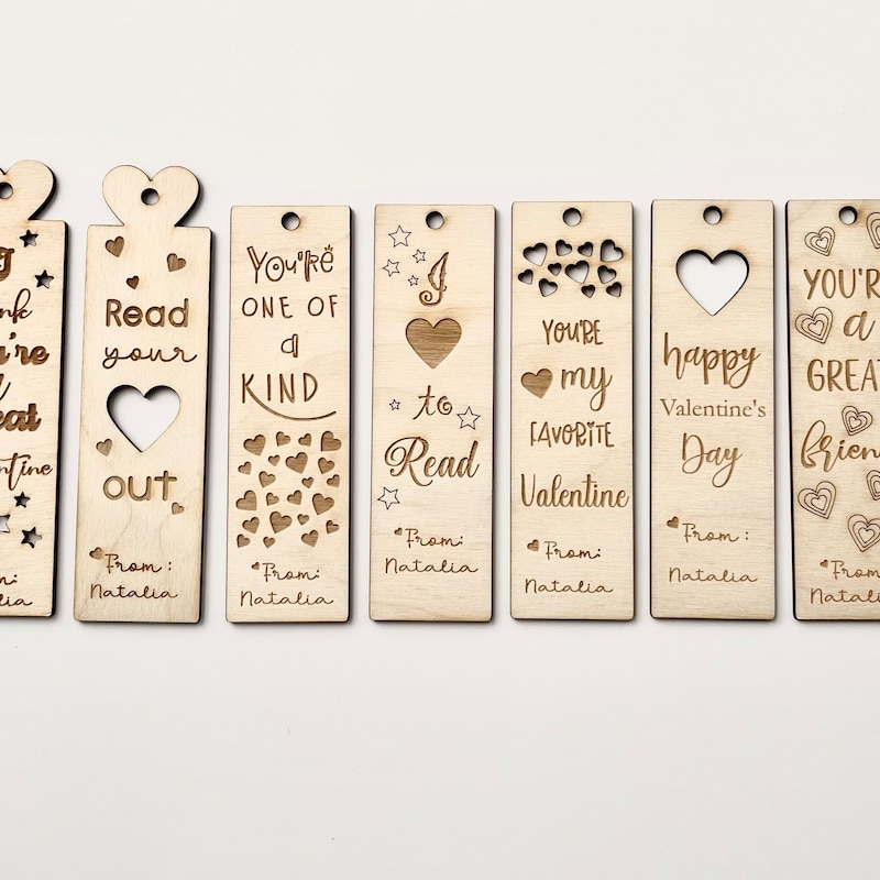 Valentine Bookmark - Etsy